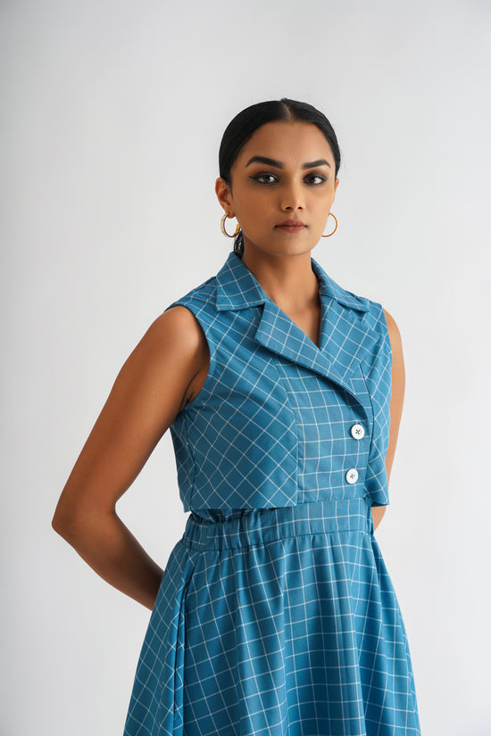 Waistcoat Check Dress – A LINE STORE